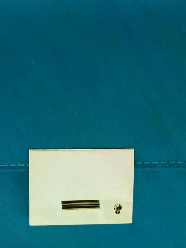 TOM FORD Satin Finish Logo Plaque Clutch - Blue
