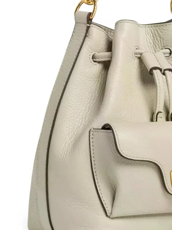 COCCINELLE Beat Generation Grained Leather Shoulder Bag - Neutrals