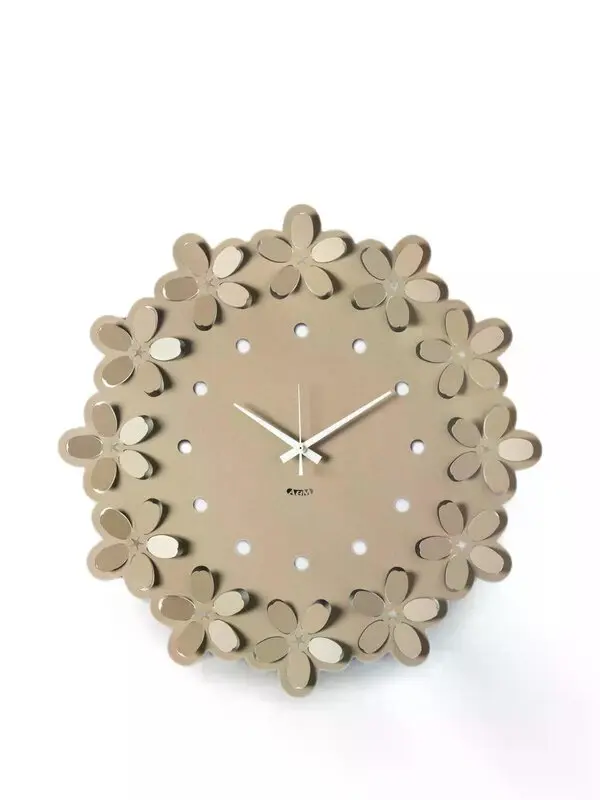 ARTI & MESTIERI Ume Floral-motif Wall Clock - Neutrals