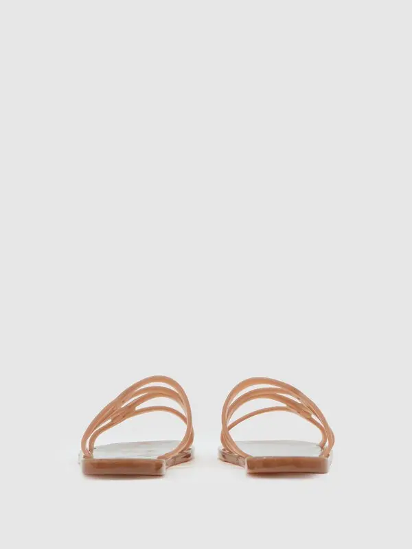 REISS Juliette Interlocking Jelly Slide Sandals