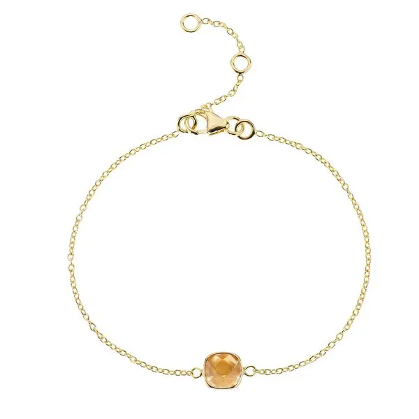AUREE JEWELLERY Gold / Yellow Brooklyn Citrine & Gold Vermeil Bracelet - Gold/yellow
