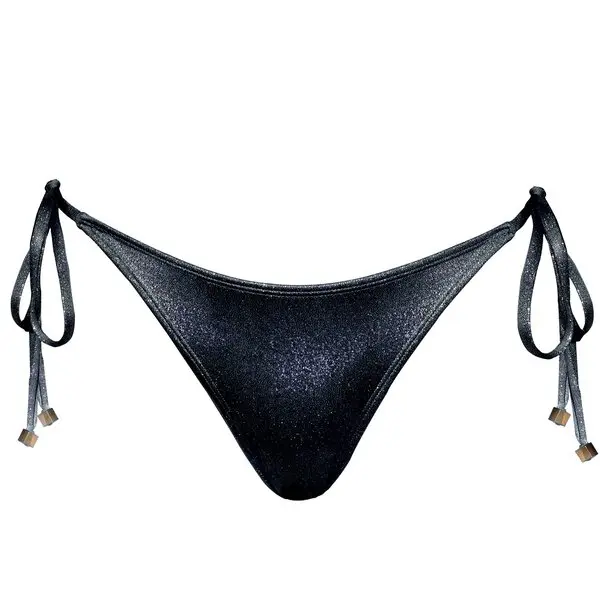 ENEZ SWIM Nova Scrunch Bikini Bottoms Glitter