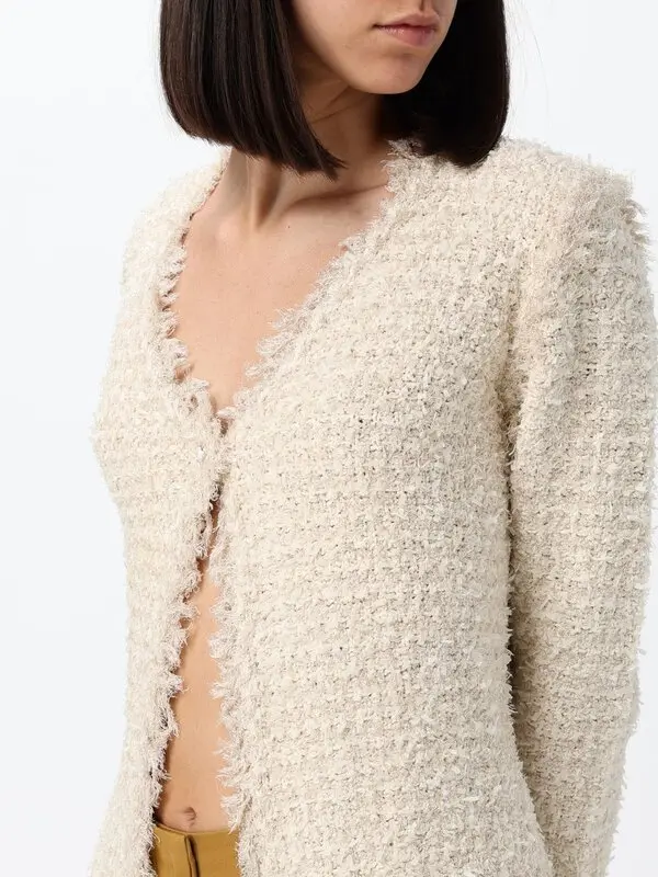 TWINSET Cotton Bouclé Jacket - Ivory