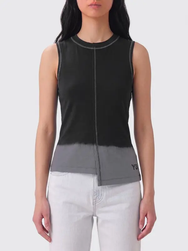 Y3 Asymmetric Jersey Top - Black