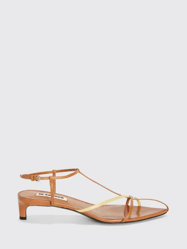 JIL SANDER Strappy Stiletto Heeled Sandals - Brown