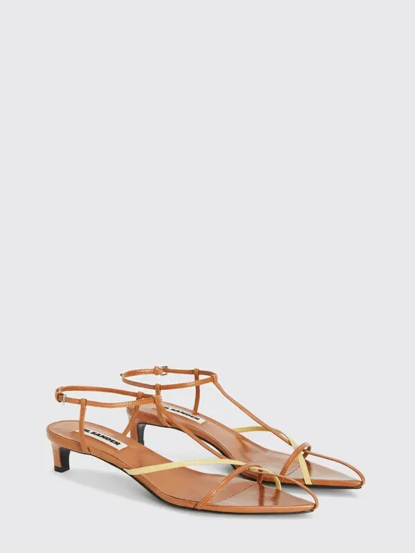 JIL SANDER Strappy Stiletto Heeled Sandals - Brown