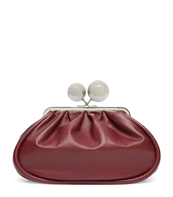 Max Mara Medium Leather Pasticcino Clutch Bag