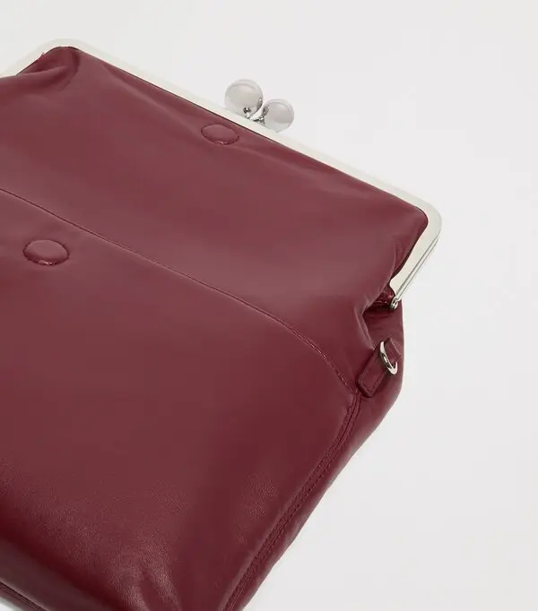 Max Mara Leather Pasticcino Clutch Bag