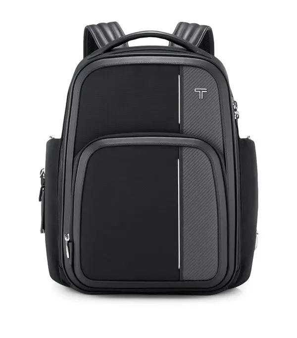Tumi Leather Arrivé Barker Backpack - Black