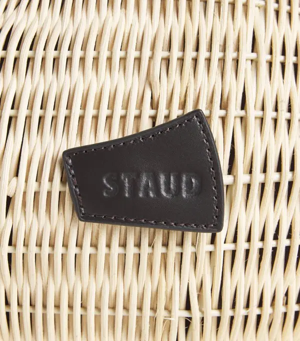 Staud Wicker Fish Top-handle Bag