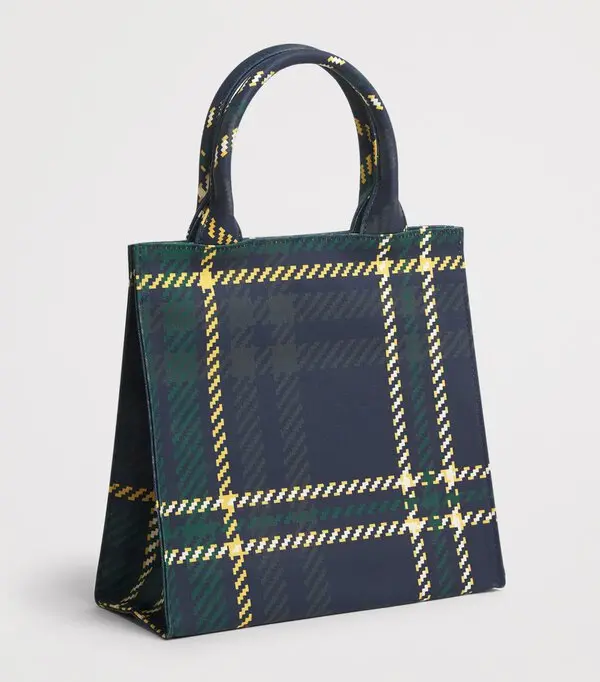 Harrods Small Tartan Tote Bag