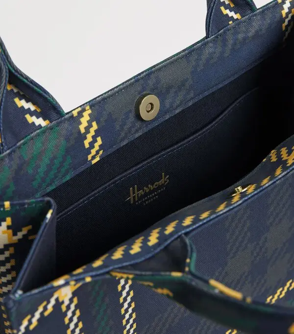 Harrods Small Tartan Tote Bag