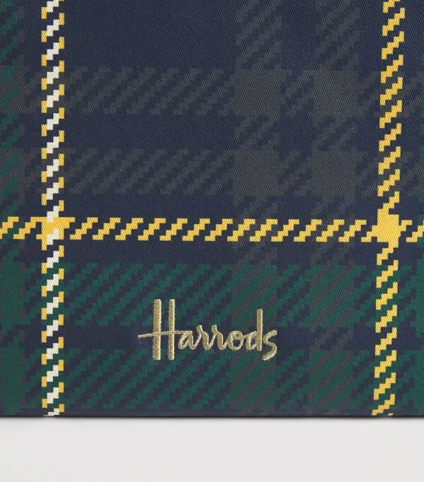 Harrods Small Tartan Tote Bag
