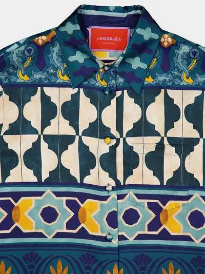La DoubleJ Patterned Silk Shirt