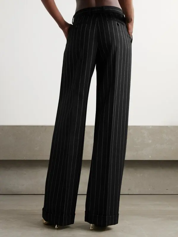 Dolce & Gabbana Straight Leg Pinstriped Trousers