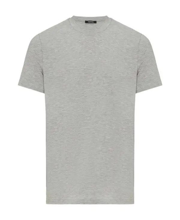 TOM FORD Short-sleeved Crewneck T-shirt - Gray