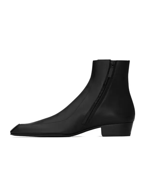 Saint Laurent Augustin Zip Detailed Ankle Boots