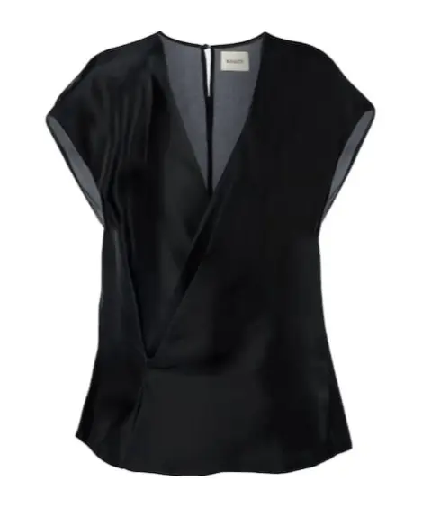 Khaite Mer Silk Top - Black