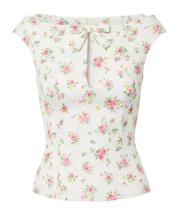 SHUSHU/TONG Bow Detail Floral Print Top - No