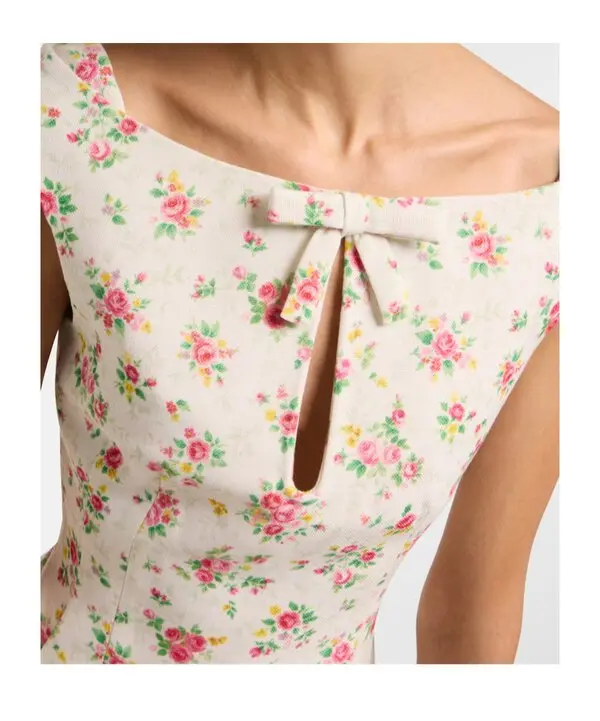 SHUSHU/TONG Bow Detail Floral Print Top - No