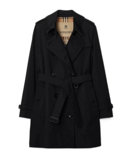 Burberry Double Breasted Belted Trench Coat