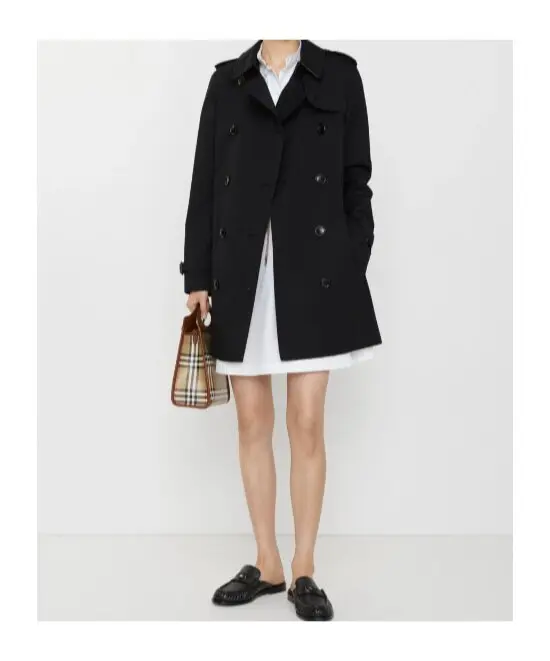 Burberry Double Breasted Belted Trench Coat