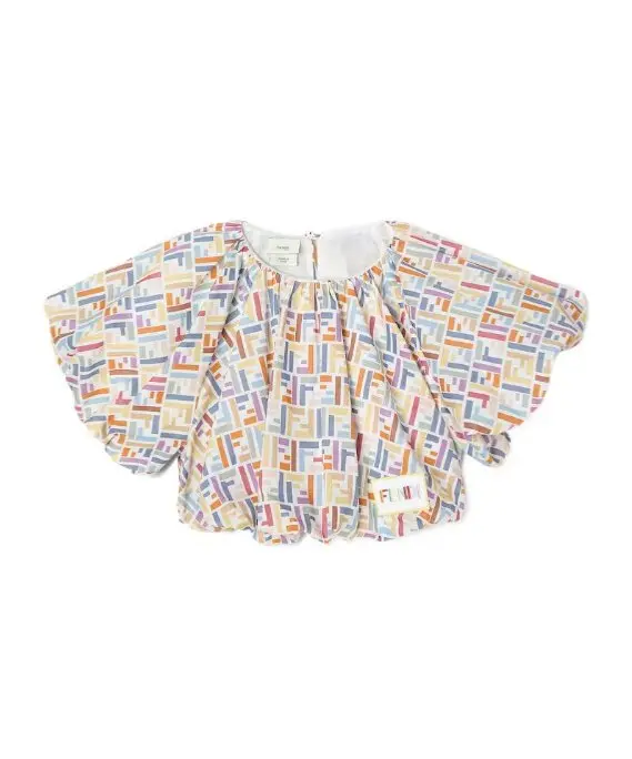 Fendi Muslin Crop Top