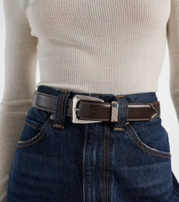 Khaite Benny Leather Belt