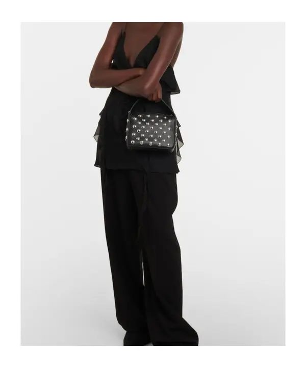 Khaite Elena Studded Leather Shoulder Bag