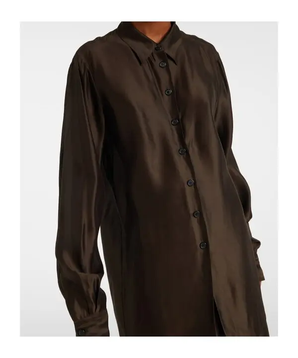 Khaite Auryn Oversized Satin Shirt