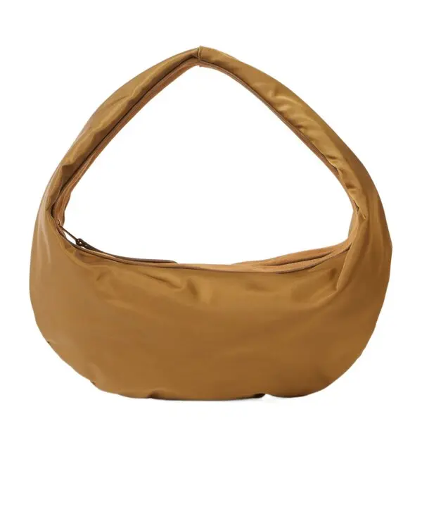 Khaite Olivia Medium Suede-trimmed Shoulder Bag