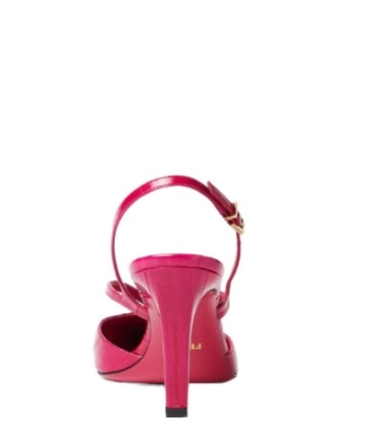 Fendi Patent Leather Slingbacks - Fuchsia