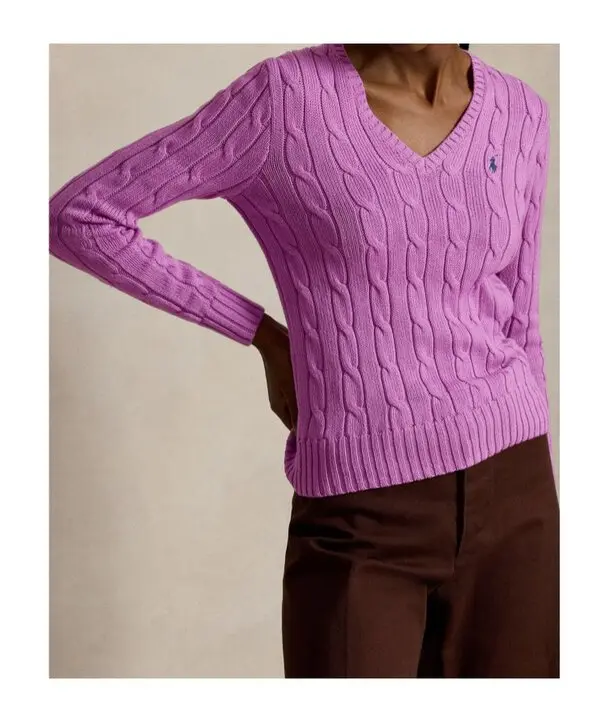 Polo Ralph Lauren Cable-knit V-neck Sweater