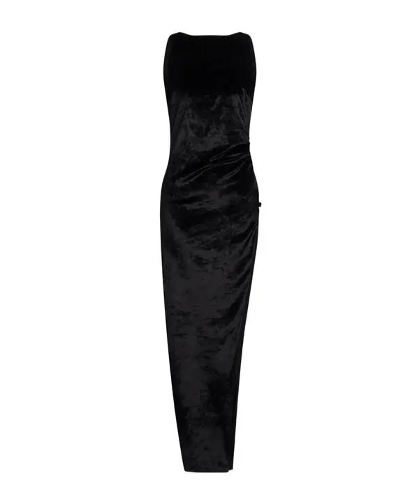 DONDUP Velvet Dress - Black