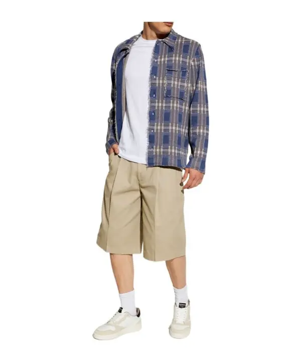 ALLSAINTS Solmar Frayed Check Shirt