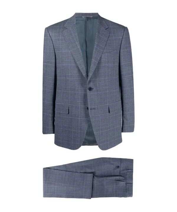 Canali Wool Plaid Blazer