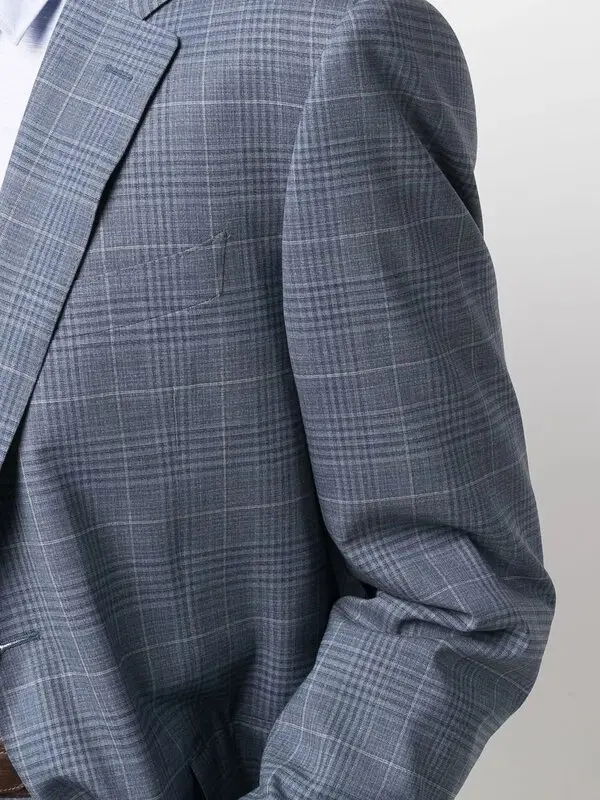 Canali Wool Plaid Blazer