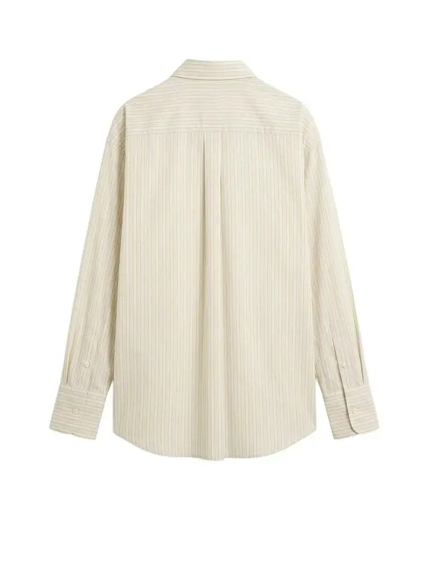TOTEME Striped Long Sleeve Shirt