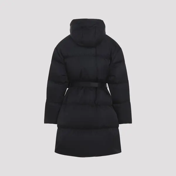 Prada Re-nylon Down Jacket With Logo Details