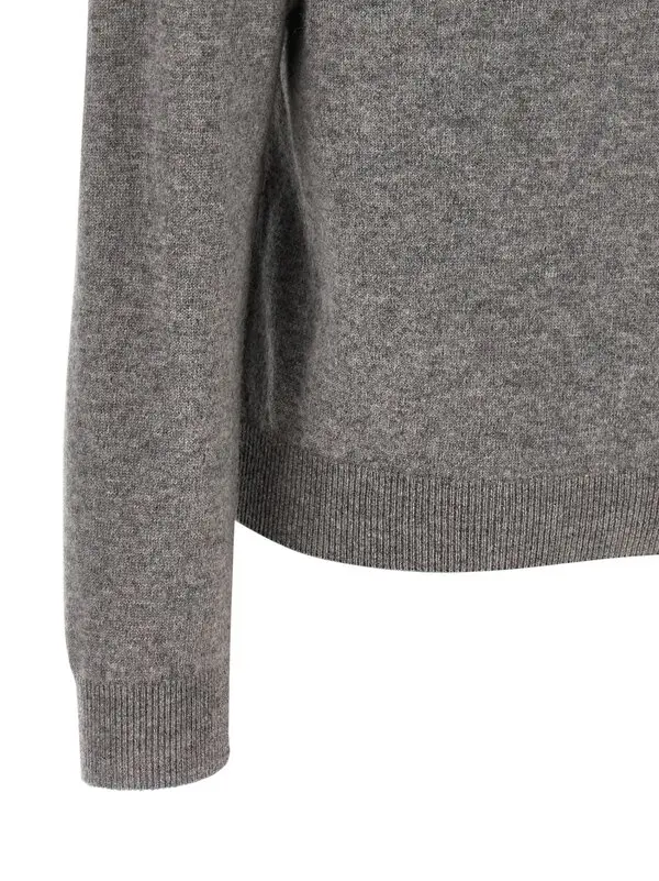 Prada Argyle Cashmere V-neck Sweater - No