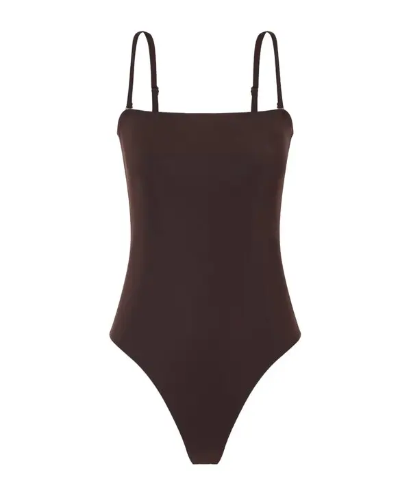 Alaïa Square-neck One-piece Swimsuit - Black