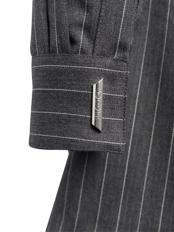DONDUP Wool Mini Shirt Dress