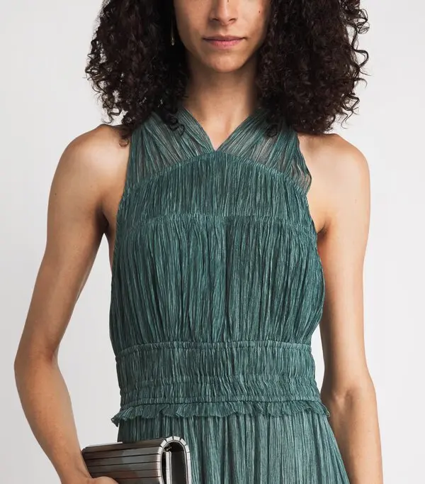 Ulla Johnson Silk Freesia Maxi Dress - Green