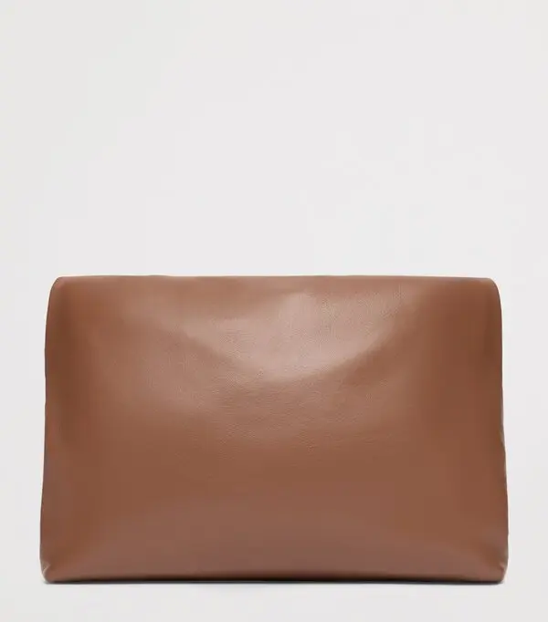 Max Mara Ram Leather Pasticcino Clutch Bag