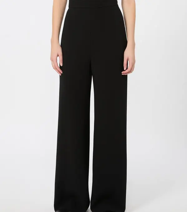 Max Mara Wide-leg Tailored Trousers - Black