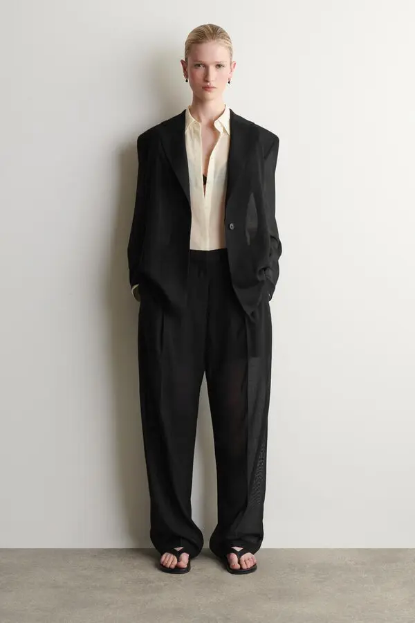 Cos Fluid Wool-voile Blazer