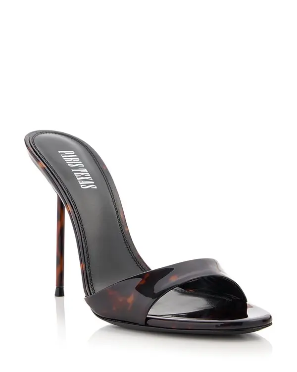 Paris Texas Lidia Stiletto Mules - Tortoise