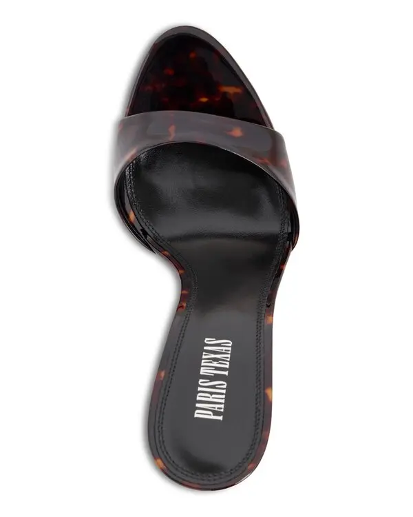 Paris Texas Lidia Stiletto Mules - Tortoise