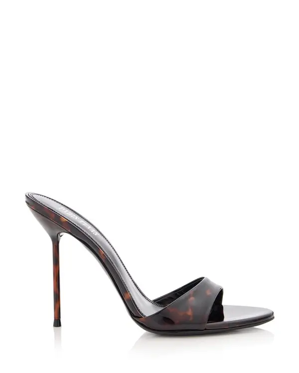 Paris Texas Lidia Stiletto Mules - Tortoise
