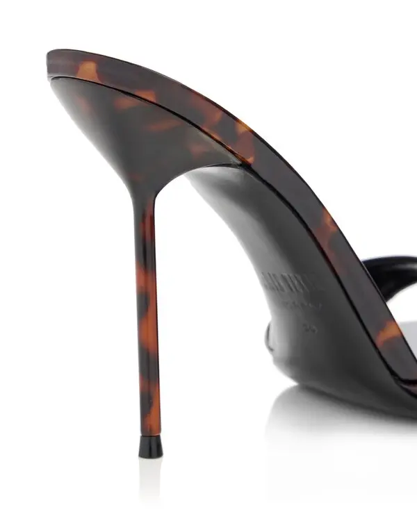 Paris Texas Lidia Stiletto Mules - Tortoise